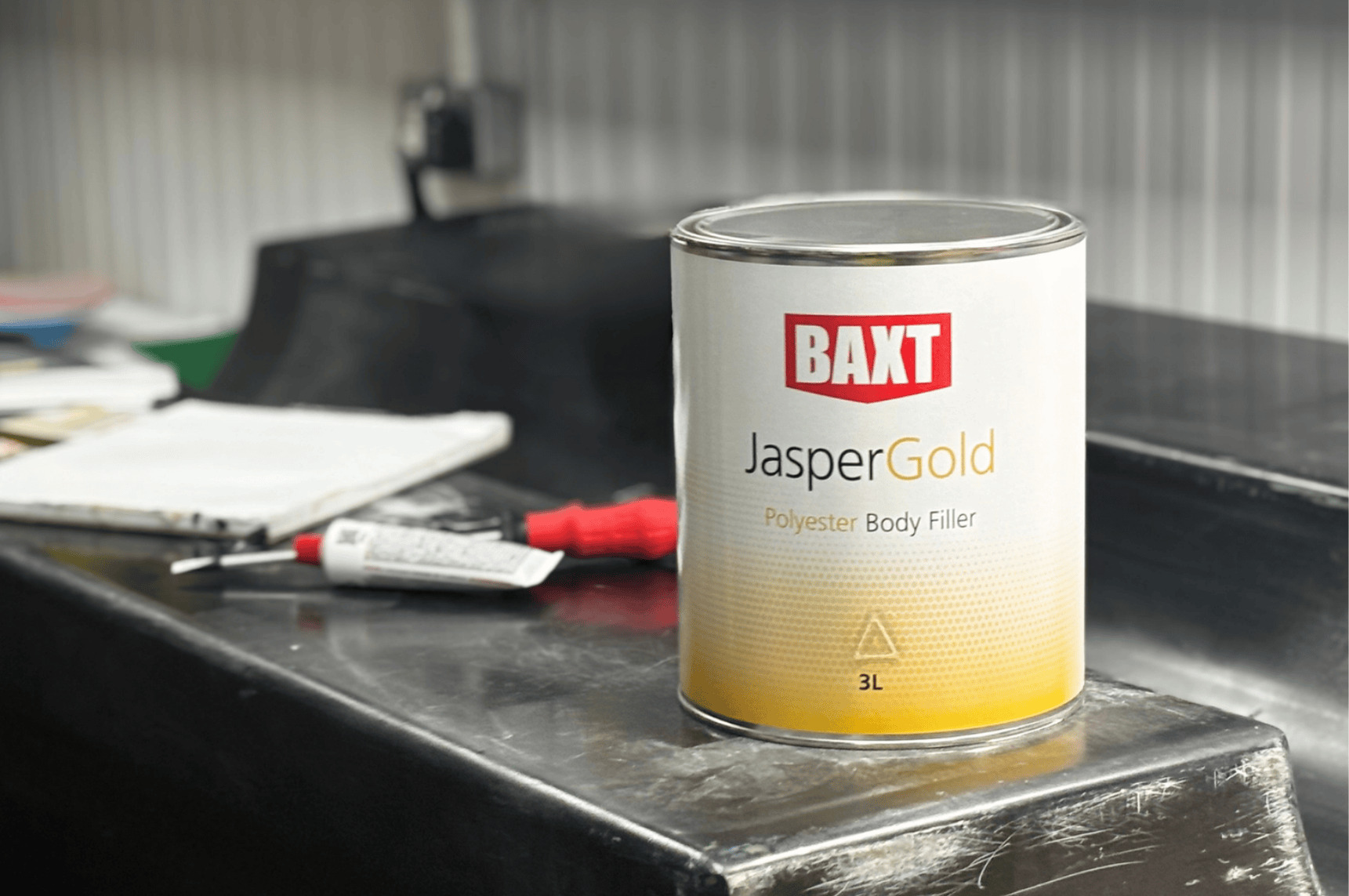JASPER GOLD POLYESTER BODY FILLER 3L - BAXT Products